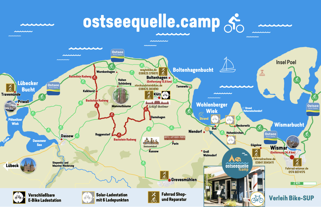Fabelhafte Ostseekusten Radweg Karte Kostenlos Fotos